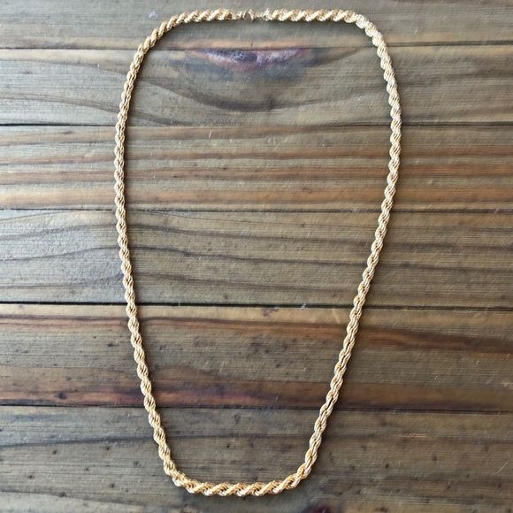 Napier | Jewelry | Vintage Napier Gold Tone Classic Textured Link Chain ...
